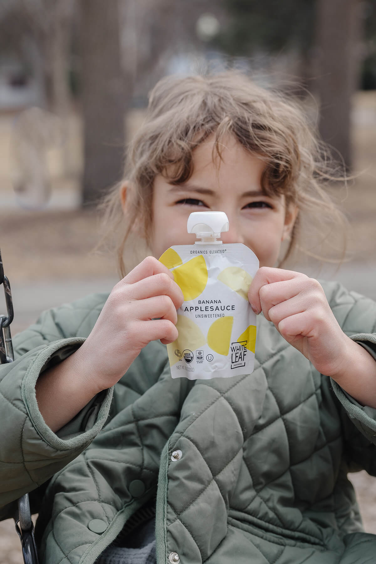 Banana Applesauce Pouch | Organic Applesauce | White Leaf Provisions